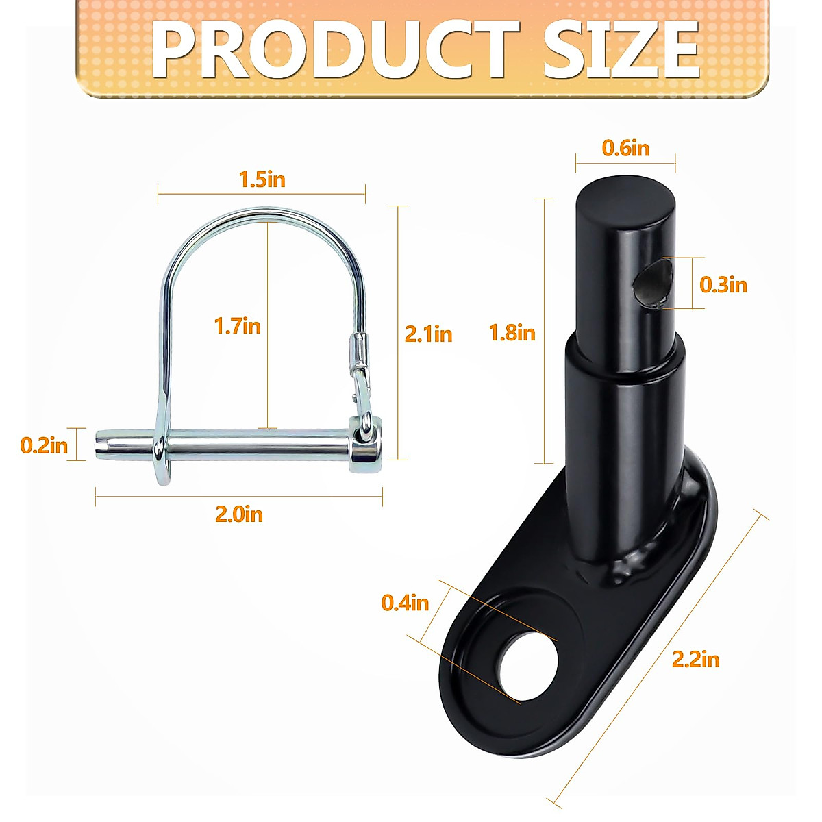 Bike Trailer Hitch Connector Coupler Bicycle Adapter for Children's Trailers,Cargo and Pet Bicycle Trailers,Black Adapter Accessories by Cenipar