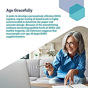 Life Extension DHEA 25 mg – For Hormone Balance, Immune Support, Sexual Health and Anti-Aging - Supports Memory & Mood - Non-GMO, Gluten-Free, Vegetarian - 100 Dissolve-In-Mouth Tablets