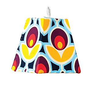 Allsop Home and Garden Soji Mod-Tulip Solar String Lights, Funky Style LED Outdoor Solar Lanterns, Handmade with Weather-Resistant UV Rated Fabric, for Decks, Gardens, Gazebos, Weddings, (Mod Tulip)