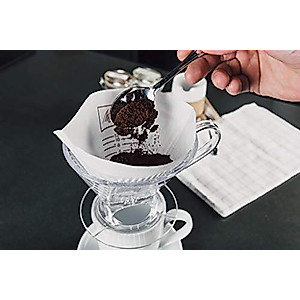 Melitta 4 Cone Coffee Filters, White, 40 Count (Pack of 12) 480 Total Filters Count - Packaging May Vary