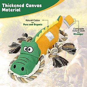 IOKHEIRA Dog Toys for Aggressive Chewers-Dog Toys for Large Dogs, Tough Durable Indestructible Dog Toys, Big Dog Chew Toys and Large Breeds, Crocodile