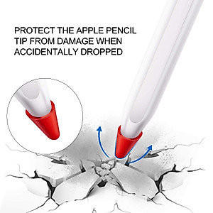 LINGXIU 16 Colors Silicone Nibs Tips Cover Compatible with Apple Pencil 1st and 2nd Generation, Silicone Nibs Caps Slim Lightweight Thin Protective Case Noiseless Drawing Fit iPad Pencil (16 Pack)