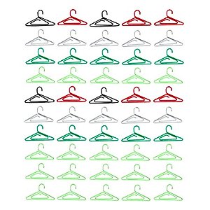 NUOBESTY Animal Paper Clips 50pcs Paper Clips Mini Clothes Hanger Shape Metal Paper Clips Bookmark Clips Page Marker Party Favors Gifts (Random Color) Colored Paper Clips