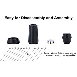 Apexstone Coffee Stirrer Tool, Coffee Stirring Tamper WDT Distribution Tool, Needle Distribution Tool Espresso, WDT Tool Espresso with Stand Black, WDT Tool Espresso Needle