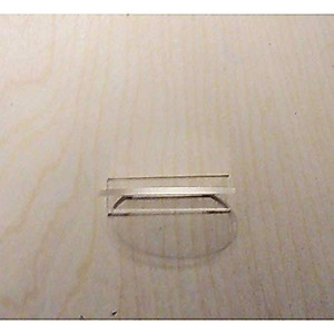 Clear Plexiglass Wall Stand, Stick On, Single Shelf No Nails or Screws, 24 pack