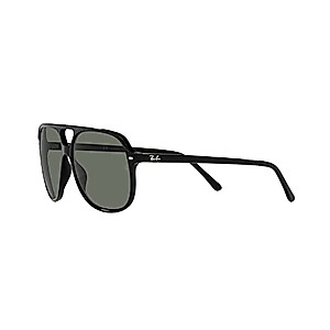 Ray-Ban RB2198 Bill Square Sunglasses, Black/Polarized Green, 60 mm