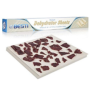 Premium Dehydrator Sheets (Pack of 9) by Besti | Non-Stick Reusable Teflon Food Dryer Mats for Excalibur Trays|Fit Models 2500, 2900, 3500, 3900, 3926t|Multipurpose Cooking & Baking Liners |14" x 14"