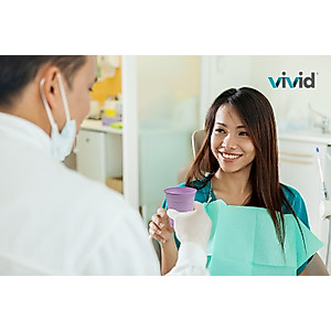 Vivid Premium Quality Plastic Dental Cups – For Everyday Home or Office Use – Pack of 1,000 – 5 Ounce (Pink)