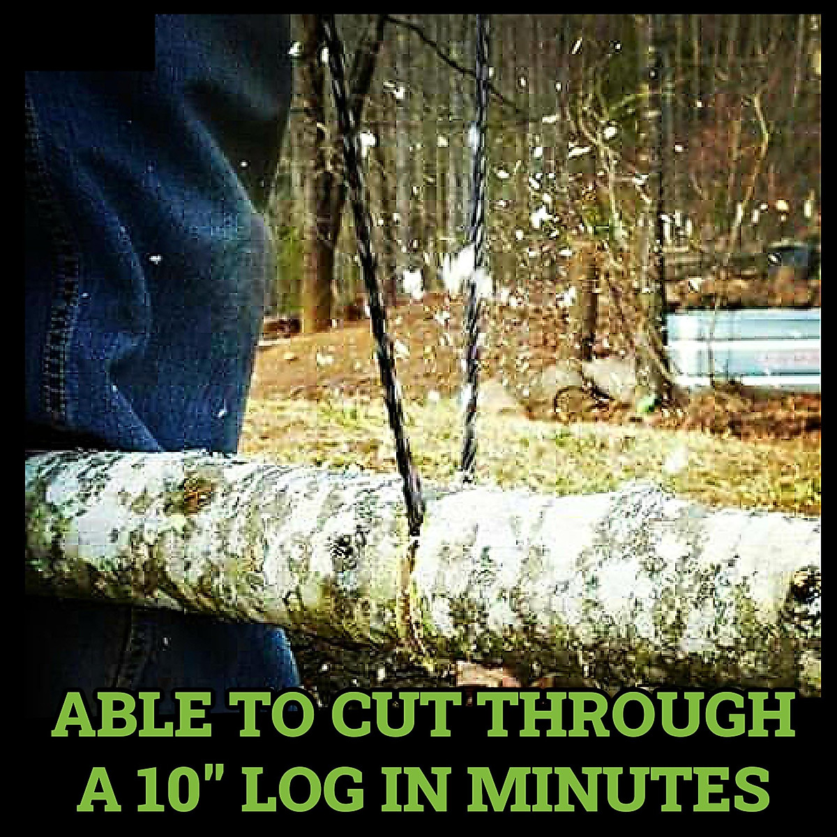 Pocket Chainsaw For Camping [36 Inch Heavy Duty Tool] -Manual Chain Saw, Survival Wire Saw -Rope Chain Saw For Cutting Tree Limbs -Hiking, Backpacking Gear -By SUMPRI