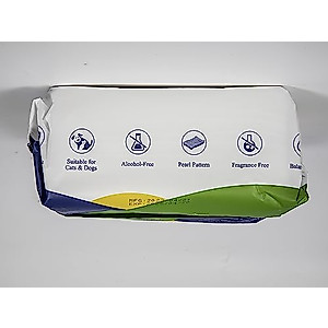 Pawaboo Dog Wipes for Paws and Butt, Unscented Hypoallergenic Pet Wipes for Dog Cat, Soft Thick Dog Grooming Wipe for Cleaning Deodorizing with Lids, Puppy Wipes for Face Ears Body- 1Pack/100Count