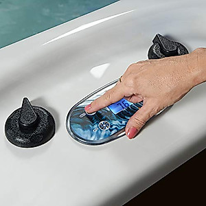 AquaLife Ariana™ 7-Person 30-Jet Non-Lounger Hot Tub with LED Lighting, Insulated Cover, Built-in Ice Bucket, Stainless Steel Heater and Ozonator