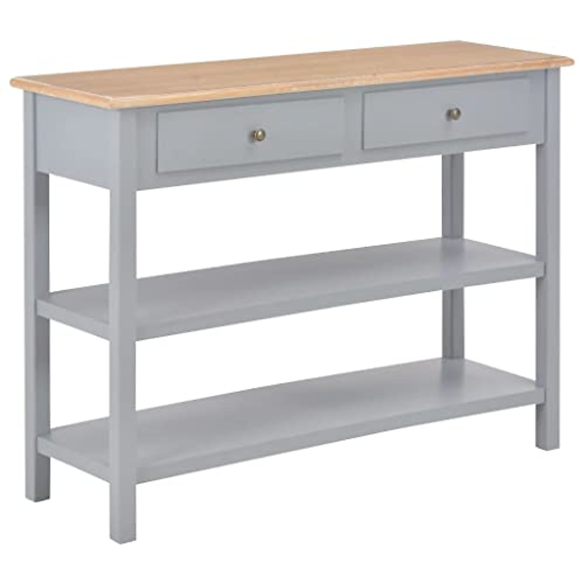 SEASD Sideboards and Buffets Cabinet with Storage Decor Gray 43.3"x13.8"x31.5" MDF