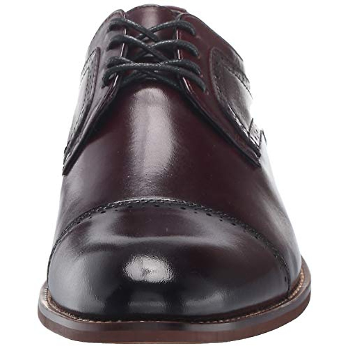 Stacy Adams Men's Dickinson Cap Toe Oxford, Burgundy, 9.5 M US