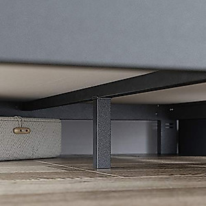 ZINUS Arnav Metal Platform Bed Frame / Wood Slat Support / No Box Spring Needed / Easy Assembly, Black, King