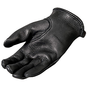 Hot Leathers mens Motorcycle driving gloves, Black, Large US
