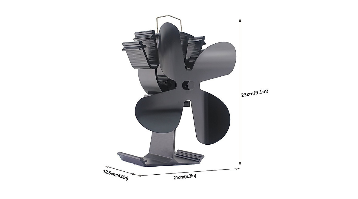 VDSA Stove Fan: Eco-Friendly 4-Blade Heat Powered Efficiency