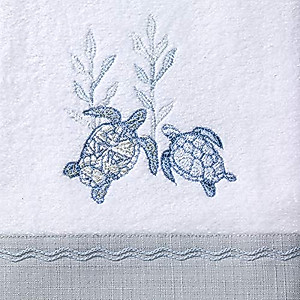 Avanti Linens - Hand Towel, Soft & Absorbent Cotton Towel (Caicos Collection, Optic White)