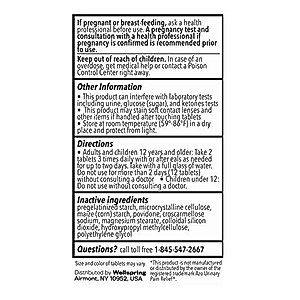 WELMATE Urinary Pain Relief | UTI Relief | Fast Acting | Bladder Discomfort & Pain Relief | Phenazopyridine Hydrochloride 99.5mg | 72 Count Tablets