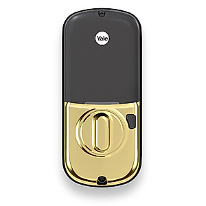 Yale Assure Lock with Z-Wave - Smart Touchscreen Deadbolt -Works with Ring Alarm, Samsung SmartThings, Wink and More (Hub required, sold separately) - Polished Brass