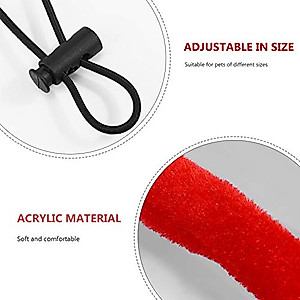 Hemobllo 2pcs Bearded Dragon Santa Hat for Lizard Reptile with Scarf Christmas Pet Costume Clothes Outfit for Xmas Holiday Party Photos Props Red