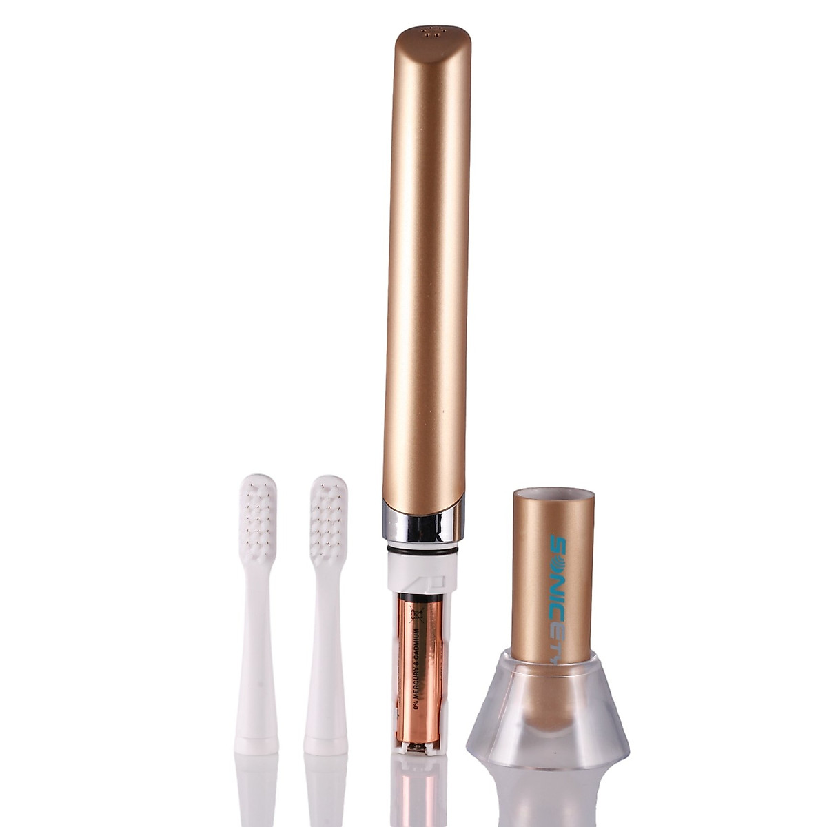 Sonicety Electric Toothbrush HI-928 Metallic Gold (Portable/Travel Size)