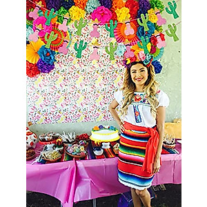 Pink Final Fiesta Banner Garland Cactus Banner for Mexican Fiesta Bachelorette Party Decorations