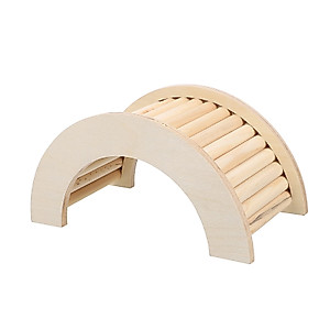 Balacoo 1Pc Hamster Climbing Ladder Toys for Hamsters Lovely Climbing Bridge Hamster Climbing Toy Bendy Bridge Hamster Rat Exercise Toy Candy Toys Hamster Hiding Place Seesaw Arched Wooden