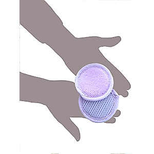 Microfiber Facial Scrubbers Reusable Makeup Remover Pads - Washable Reusable Cotton Pads - Cloth Cotton Rounds Acne Control Reusable Face Scrubber Pad For Cleansing & Face Exfoliator Pad (3 Per Pack)