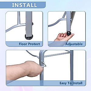 MONKEMON 4 Tier 5 Gallon Water Bottle Holder (Silver) - 4 Bottle Capacity, Carbon Steel, Spill-Resistant Design, Kitchen, Office, Garage, Shop, Homes, Schools, Gyms, Factories