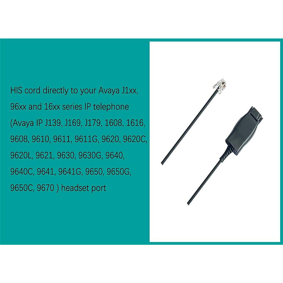 DailyHeadset RJ9 Avaya Phone Headset Compatible with Avaya 1600, 9600, J100 Series IP Phones Model Noise Cancelling Plus 3.5mm Adapter for Smartphone