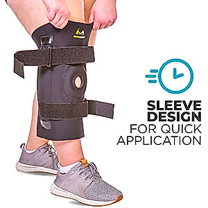 BraceAbility Knee Brace for Large Legs and Bigger People with Wide Thighs - Kneecap Protection Pad Treats Patellar Tendonitis, Chondromalacia, Patellofemoral Pain, Instability and Dislocation