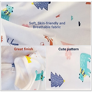 Adjustable Wearable Sleep Sack Newborn 0-6 Months | Baby Swaddle Blanket Boys, 3-6 Months | Soft Breathable Cotton Sleep Bag Infant, Sleepsack Newborn Essentials, 1.5 TOG All Seasons, Multicolor