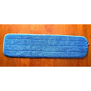 3-pack 18" Microfiber Dry/Wet Mop Pads for Commercial Microfiber Mops. Washable Pads