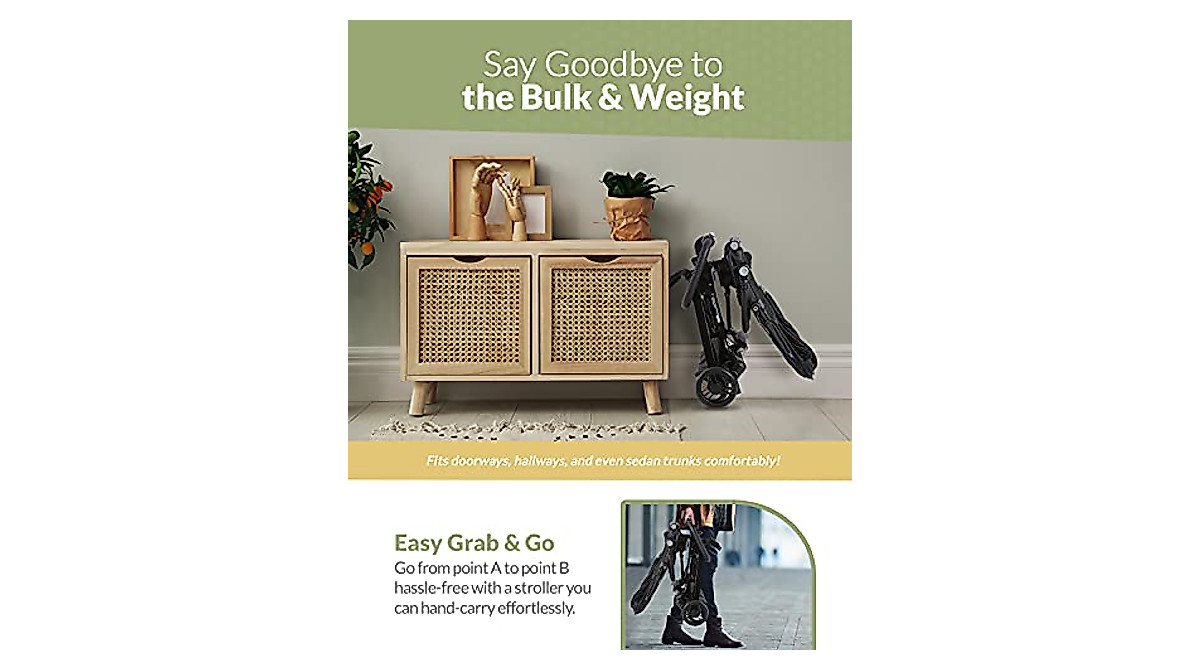 Unilove On The Go 2-in-1 Lightweight and Frame Stroller with Reversible ...