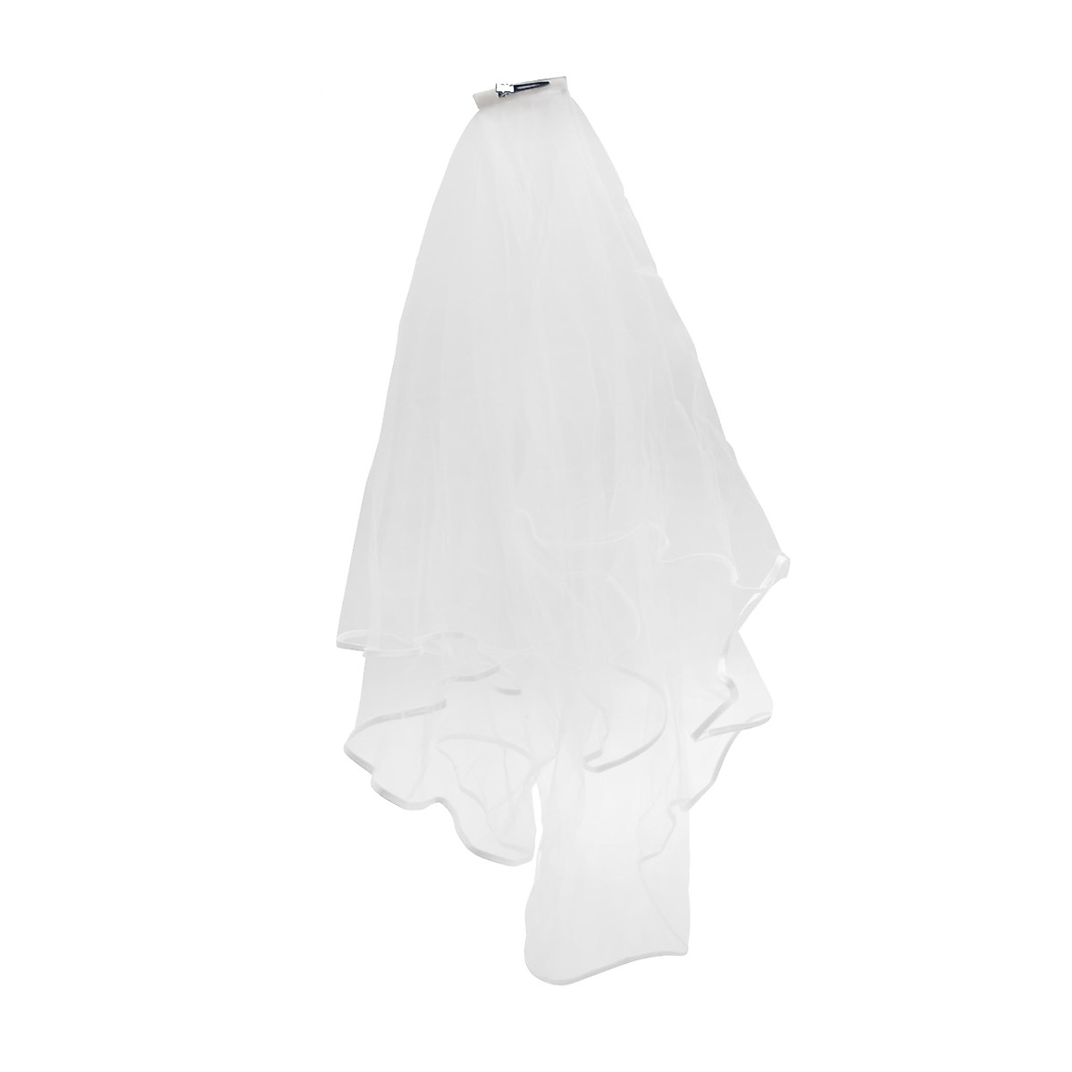 Nicky Bigs Novelties Bling Bride to Be Hat with Detachable Veil Bachelorette Sun Visor Sequin Beach Wedding Party Cream White