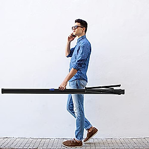 Portable Projector Screen Tripod Stand，84 Inch Outdoor Projector Screen Easy Setup and Carrying, PVC Movie Projector Screen with 1.2 Gain Glass Fiber, Idea for Home/Meeting/Indoor/Outdoor Use