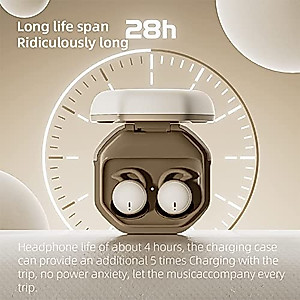 Invisible Sleep Earbuds Wireless Smallest Tiny Small Mini Discreet Earbud Noise Cancelling Sleep Ear Buds for Sleeping Earphones Bluetooth 5.3 Comfort Hidden Headphones for Side Sleepers, Work (Nude)