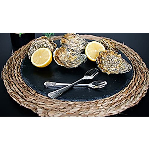 Specialty Oyster Forks Set of 6 Stainless steel 18 10 Center fork crafted into a knife