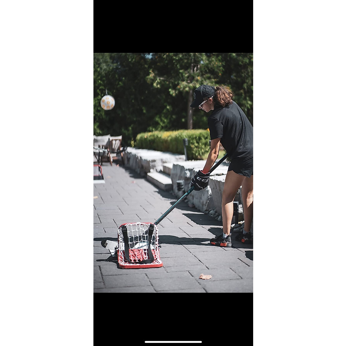 Better Hockey Extreme Pro Sauce Catcher - Saucer Pass Training Aid, Miniature Hockey Goal, Holds Up to 40 Pucks, Great Yard and Tailgating Fun, Easy to Carry