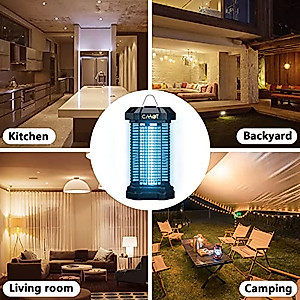 Cahot Bug Zapper, Indoor & Outdoor 4200V Mosquito Zapper, Weatherproof Fly Killer with 10ft Extra Long Cable & Metal Cage, Pest Control Device for Home, Kitchen, Backyard, and More