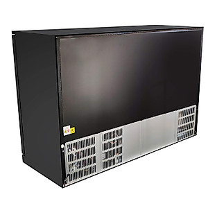 KoolMore - BC-3DSW-BK 3 Door Back Bar Cooler Counter Height Glass Door Refrigerator with LED Lighting - 11 cu.ft, Black