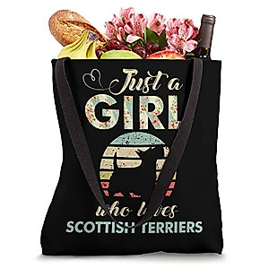 Just A Girl Who Loves Scottish Terriers Scottie Dog Lover Tote Bag