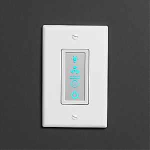 Homewerks 7150-12 LCD Bathroom Timer Switch for Ventilation Fan and Light 3 Functions