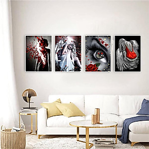 DCIDBEI Diamond Painting Kits 4 Pack 12x16inch Sexy Diamond Painting Angel Diamond Art Women Sexy Rose Diamond Painting for Adults Women Fairy Diamond Painting Art Sexey Woman Trippy Diamond Painting