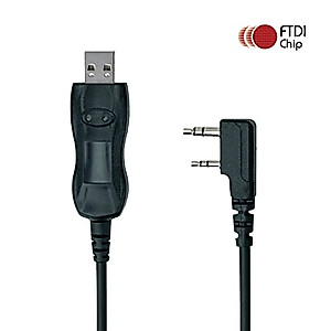 BTECH PC03 FTDI Genuine USB Programming Cable, BaoFeng UV-5R BF-F8HP UV-82HP BF-888S, and Kenwood Radios