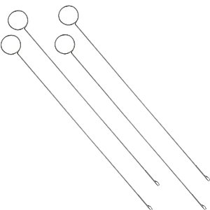 WILLBOND 4 Pieces Sewing Loop Turner Hook Long Loop Turner Tool with Latch for Fabric Belts Strips DIY Knitting Accessories, 26.5 cm/ 10.4 Inch