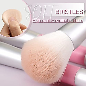 Makeup Brush Duo End Foundation Brush Contour Powder Face Makeup Brushes For Blending Liquid Powder,Concealer,Blush Brush, Highlighter Contour Brush Powder Synthetic Cosmetic Tools