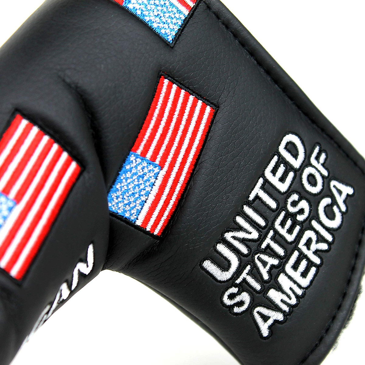 CNC GOLF USA FLAG Black Putter Cover Headcover for Scotty Cameron Taylormade Odyssey Blade