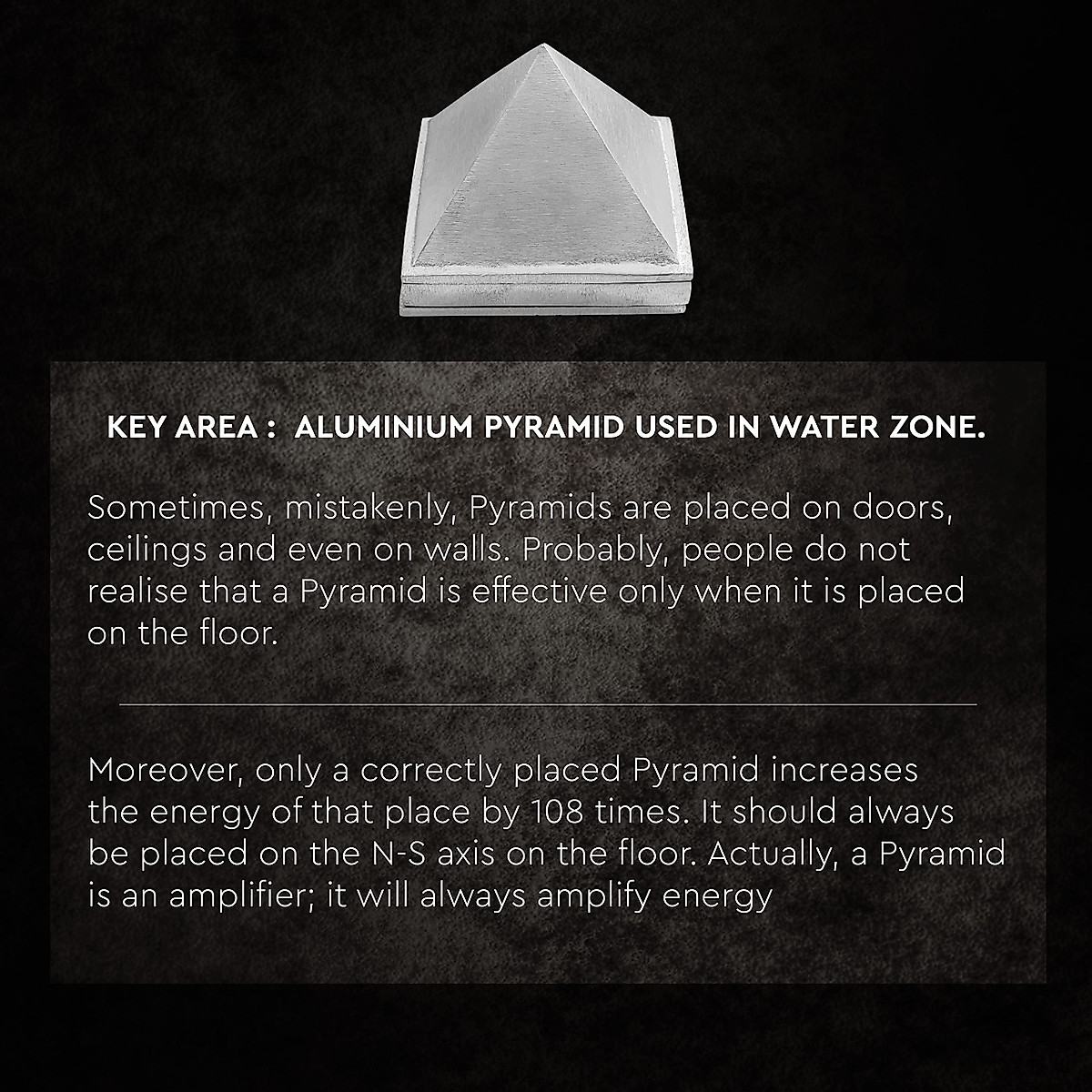TREEMAISON Aluminium Multi Layer Pyramid | Three Layer Pyramid | 3inch | Pyramid Remedy | Energy Balancing | Maha-Vastu Remedy | Multi Layer Pyramid | Positive Energy | Zone Balancing |