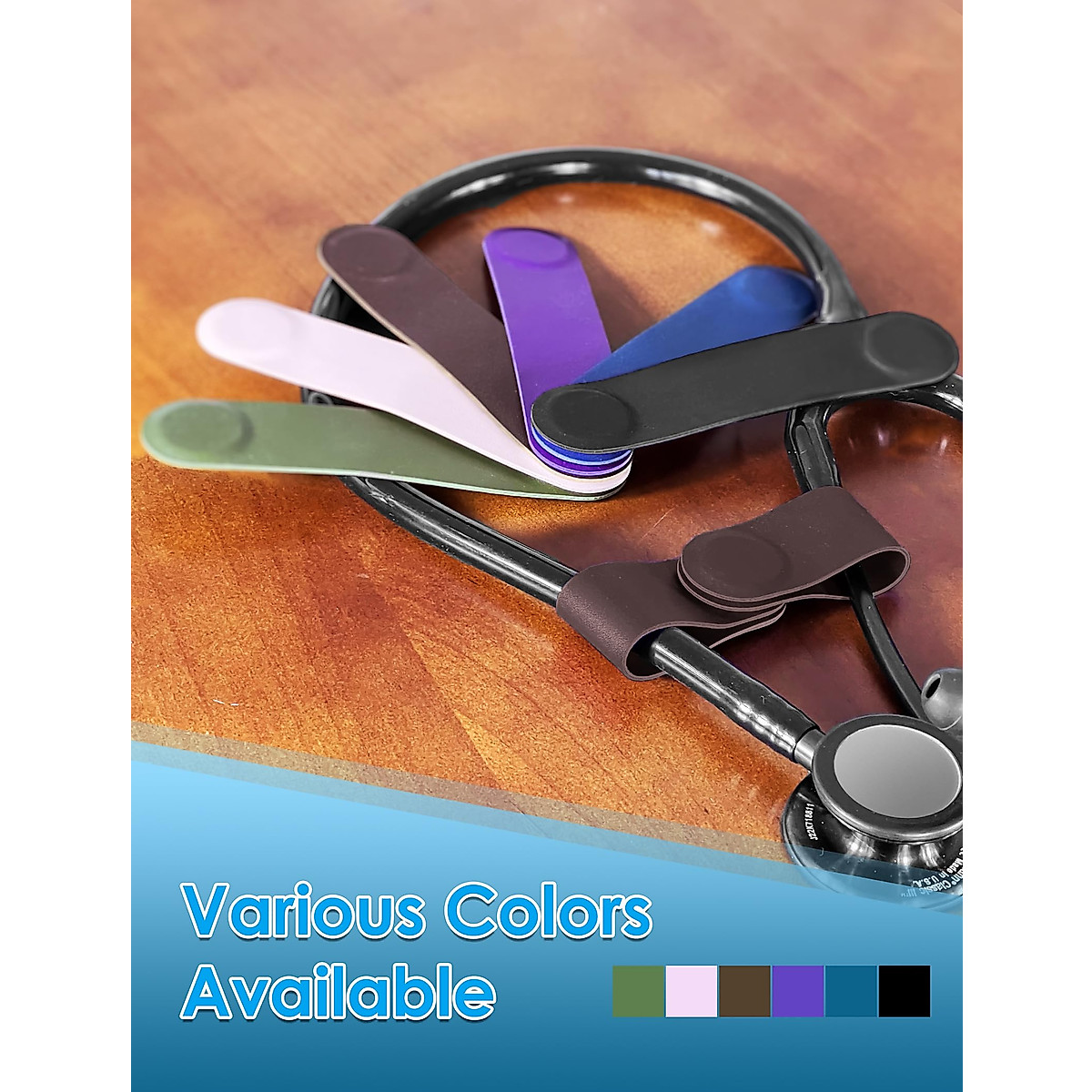 CaseLeather Stethoscope Clip for Medical Professionals, Secure Attachment for Doctors, Nurses, and Students - Compatible with 3M Littmann Classic III, Lightweight II S.E Lightweight and Stylish Design